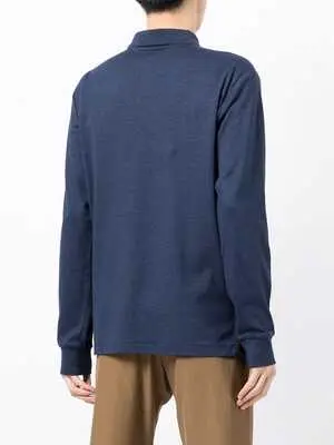 Polo Ralph Lauren Logo-embroidered Long-sleeve Polo Shirt - Blue