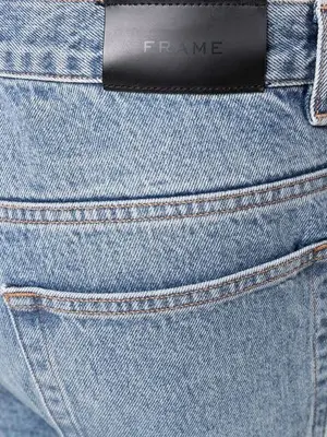 FRAME Washed Straight-leg Jeans
