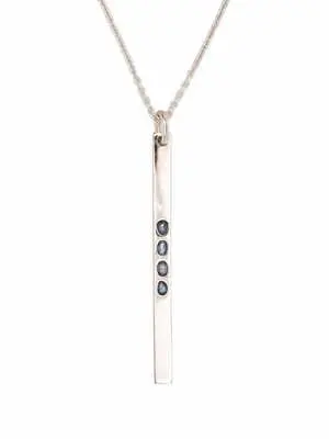 PARTS OF FOUR Plate Pendant Necklace - Silver