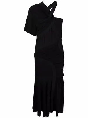 Stella McCartney Single-sleeve Midi Dress