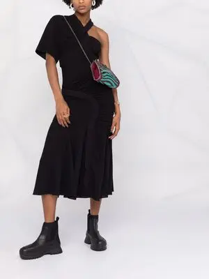 Stella McCartney Single-sleeve Midi Dress