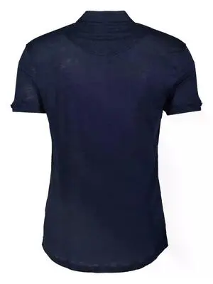 Orlebar Brown Linen Polo Shirt - Blue