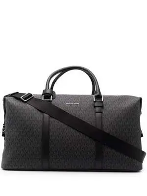 Michael Kors Monogram-print Holdall Bag - Black