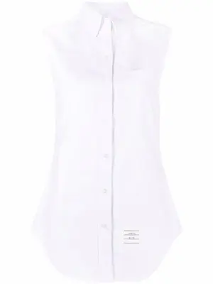 Thom Browne Sleeveless Oxford Shirt