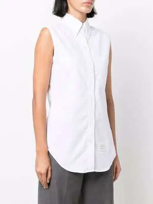 Thom Browne Sleeveless Oxford Shirt