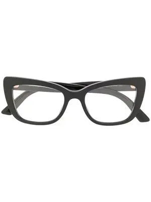 Dolce & Gabbana Cat-eye Frame Glasses - Black