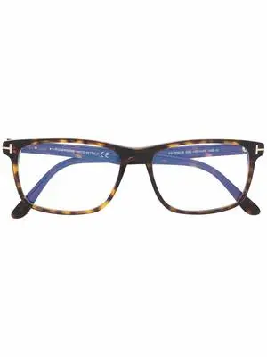 TOM FORD Tortoiseshell-effect Square-frame Glasses