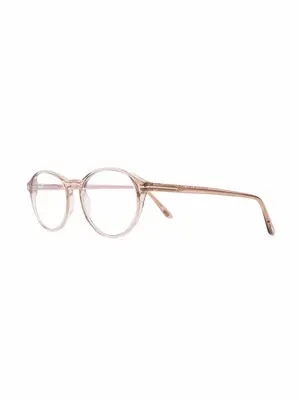 TOM FORD Tortoiseshell-effect Round-frame Glasses