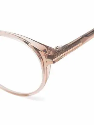 TOM FORD Tortoiseshell-effect Round-frame Glasses