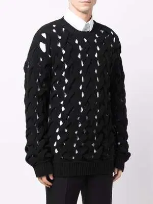 Valentino Garavani Woven Knitted Jumper
