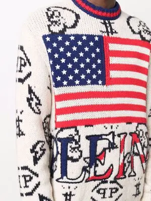 Philipp Plein Usa Flag-print Jumper