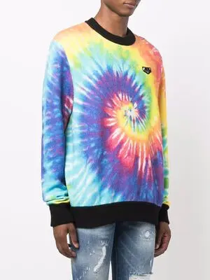 Philipp Plein Skull Tie Dye Sweatshirt