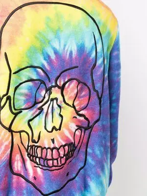 Philipp Plein Skull Tie Dye Sweatshirt