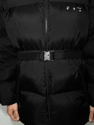 Off-White Hands Off Belted Puffer Down Jacket