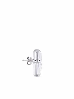 TRUE ROCKS Pill Stud Earring - Silver
