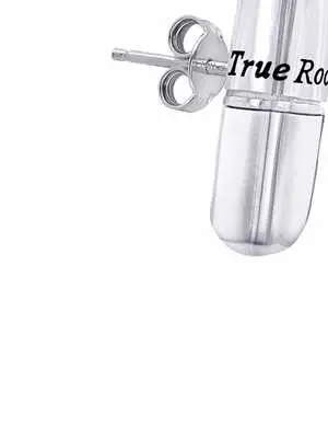 TRUE ROCKS Pill Stud Earring - Silver
