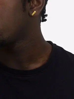 TRUE ROCKS Pill Stud Earring - Gold