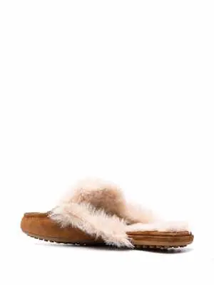 Ralph Lauren Faux Fur-trim Mules