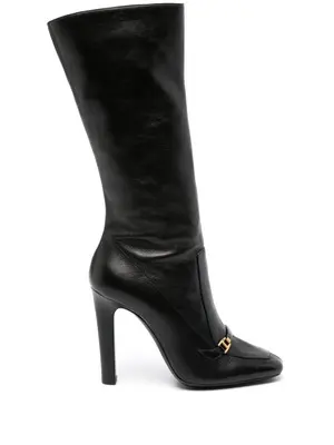 Saint Laurent Chain Link Detailing Boots For Women