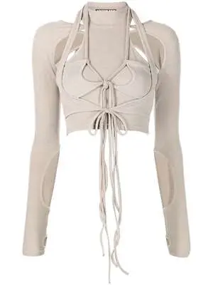 HYEIN SEO Crossover-strap Cut-out Top