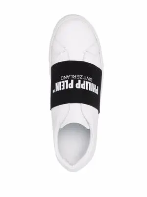 Philipp Plein Logo Strap Slip-on Sneakers