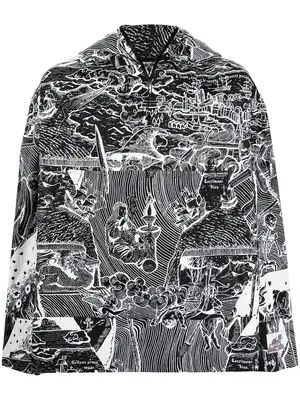BORAMY VIGUIER Drawing Print Hoodie
