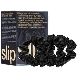 Slip Slip Large Slipsilk Scrunchies Set Of 3 Black