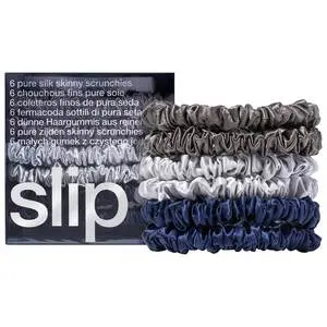 Slip Small Slipsilk Scrunchies - Silver, Charcoal, Navy