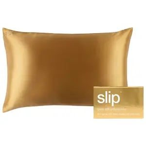 Slip Slip Silk Pillowcase - Standard/queen Gold