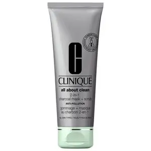 CLINIQUE All About Clean 2-in-1 Charcoal Face Mask + Scrub Exfoliator - One-color