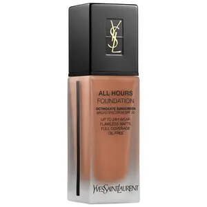Saint Laurent Yves Saint Laurent All Hours Luminous Natural Matte Foundation 24h Longwear Spf 30 With Hyaluronic Acid B80 Chocolate