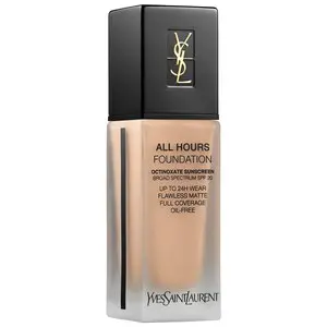 Saint Laurent Yves Saint Laurent All Hours Luminous Natural Matte Foundation 24h Longwear Spf 30 With Hyaluronic Acid Bd50 Warm Honey