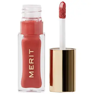 MERIT Shade Slick Classic Hydrating Tinted Lip Oil Pink Beet