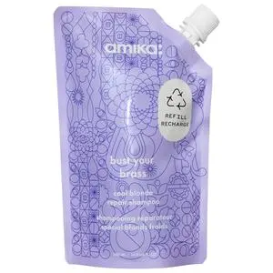 AMIKA Bust Your Brass Blonde Purple Shampoo 9.2 Oz / 275 Ml