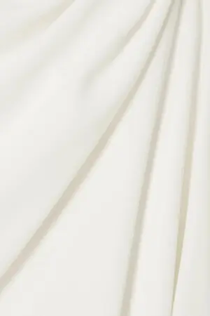 Elie Saab One-sleeve Draped Crepe Top