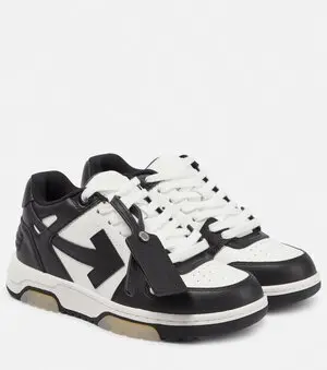 Off-White Off-White Out Of Office Leather Sneakers Black