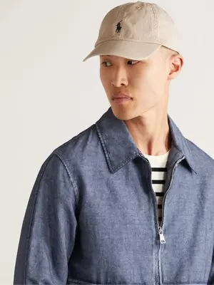 Polo Ralph Lauren Logo-embroidered Cotton-twill Baseball Cap - Neutrals