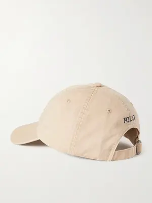 Polo Ralph Lauren Logo-embroidered Cotton-twill Baseball Cap - Neutrals