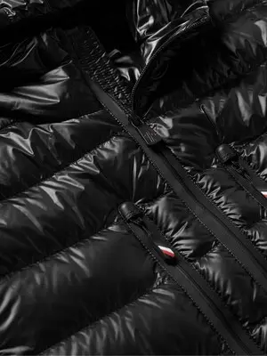 Moncler Quilted Shell And Knitted Hooded Down Ski Jacket