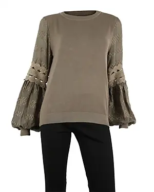 SIONI Mixed Media Sweater