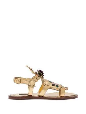 Dolce & Gabbana Floral Gladiator Sandals
