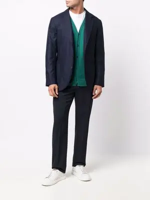 John Smedley Petworth Fine Knit Cardigan - Green