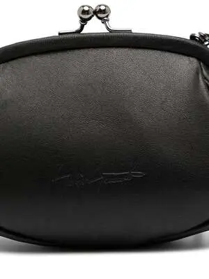 Yohji Yamamoto Clasp Leather Shoulder Bag