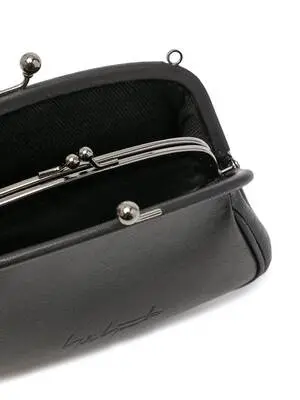 Yohji Yamamoto Clasp Leather Shoulder Bag