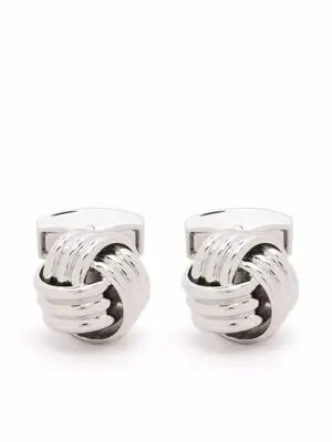 Tateossian Knot-detail Cufflinks - Silver