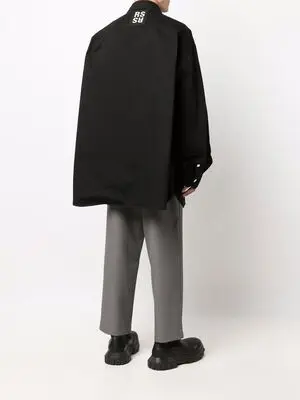 Raf Simons Oversized Logo Denim Shirt