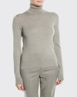 Ralph Lauren Ralph Lauren Collection Long-Sleeve Cashmere Sweater - Gray