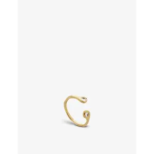 Monica Vinader 18ct Yellow Gold Vermeil Sterling Silver And Topaz Ring - White