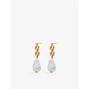Monica Vinader Heirloom Baroque Pearl Drop Earrings