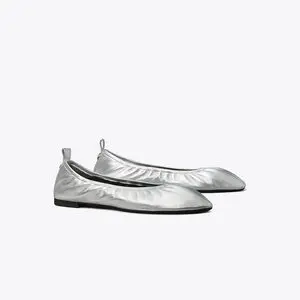 Tory Burch Eddie Ballet - Silver